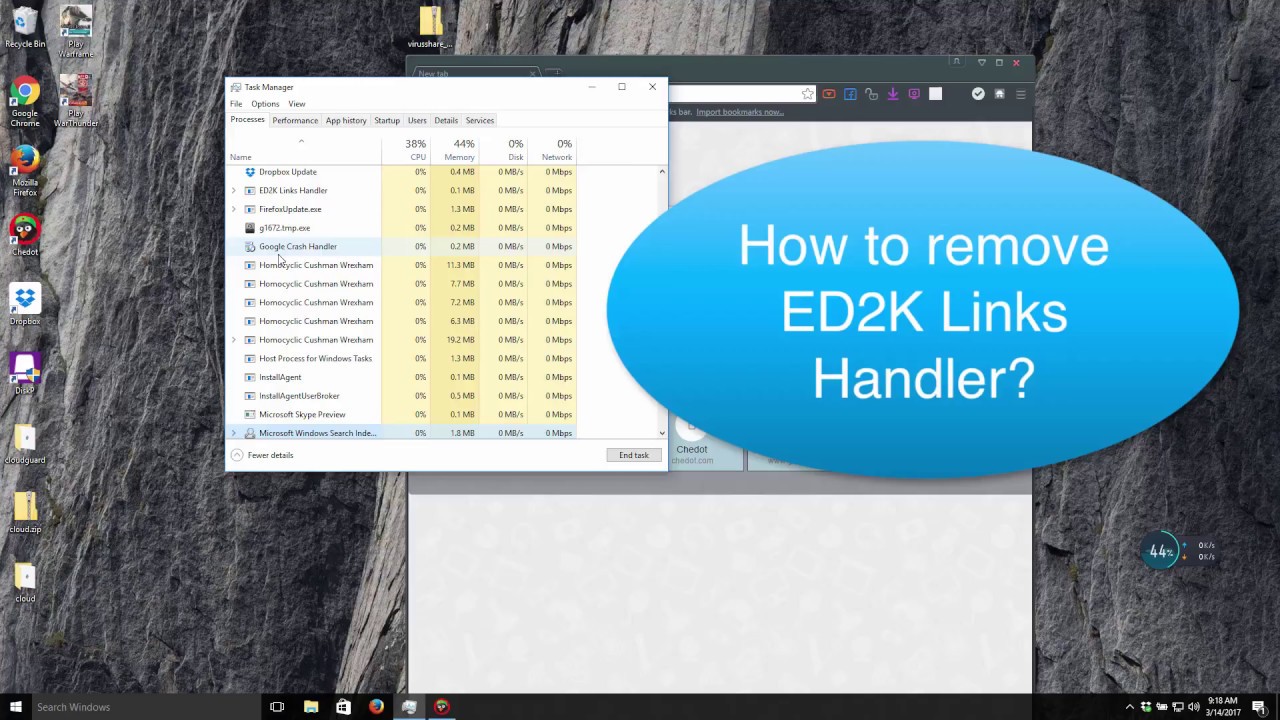 ED2K Links Handler, a.k.a. ed2k.exe malware removal - YouTube