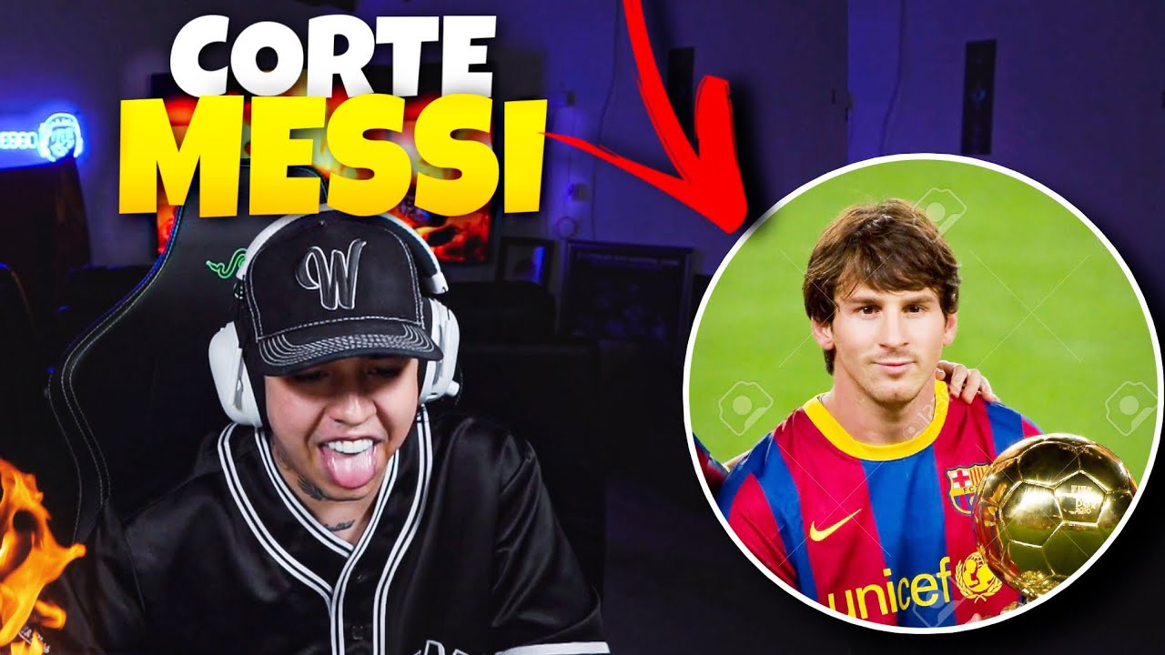 ME VOY A HACER EL CORTE DE MESSI PARA JUGAR EL PARTIDO DE YOUTUBERS DE ...