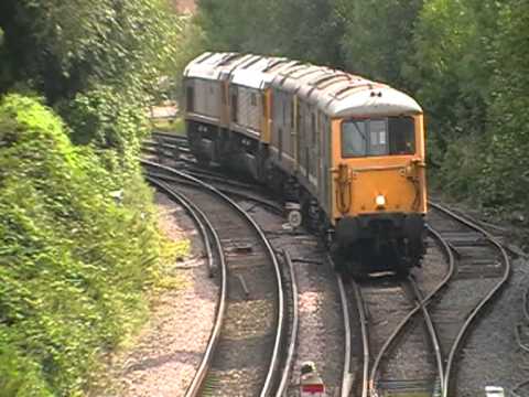 Five Loco Convoy at Tovil foot crossing