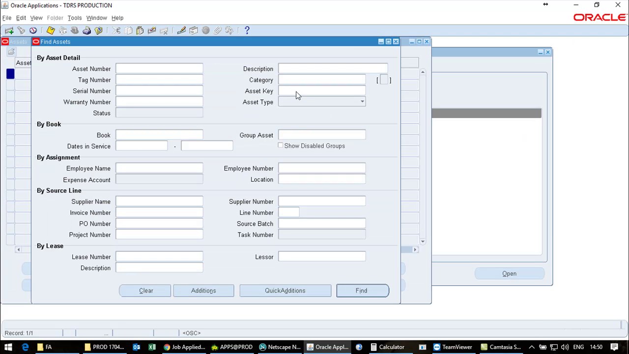 ORACLE FA ADDITION depreciation JE - YouTube