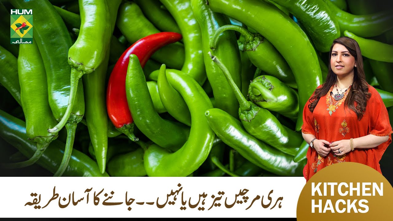 Tips to Check Green Chili Spicy Level Easily | Kitchen Hack | Rafia Durrani | ZKD | Masala TV ...