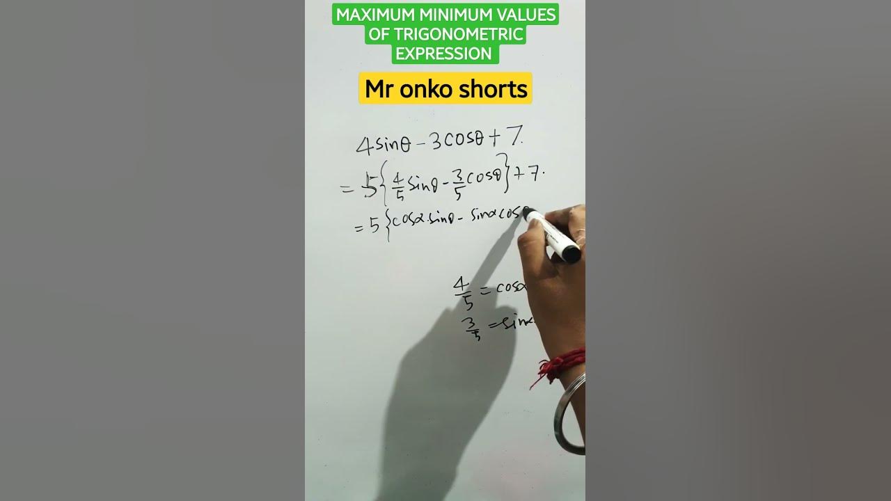 max and min values of asinx+bcosx tricks | trigonometric functions class 11 #shorts #mathshorts ...