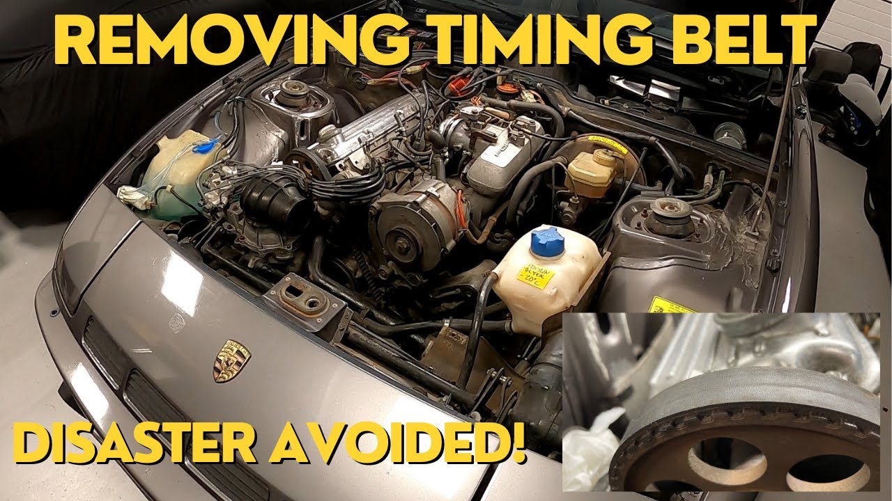 Removing timing belt. 1982 Porsche 924 Turbo Winter project. (Part 3 ...