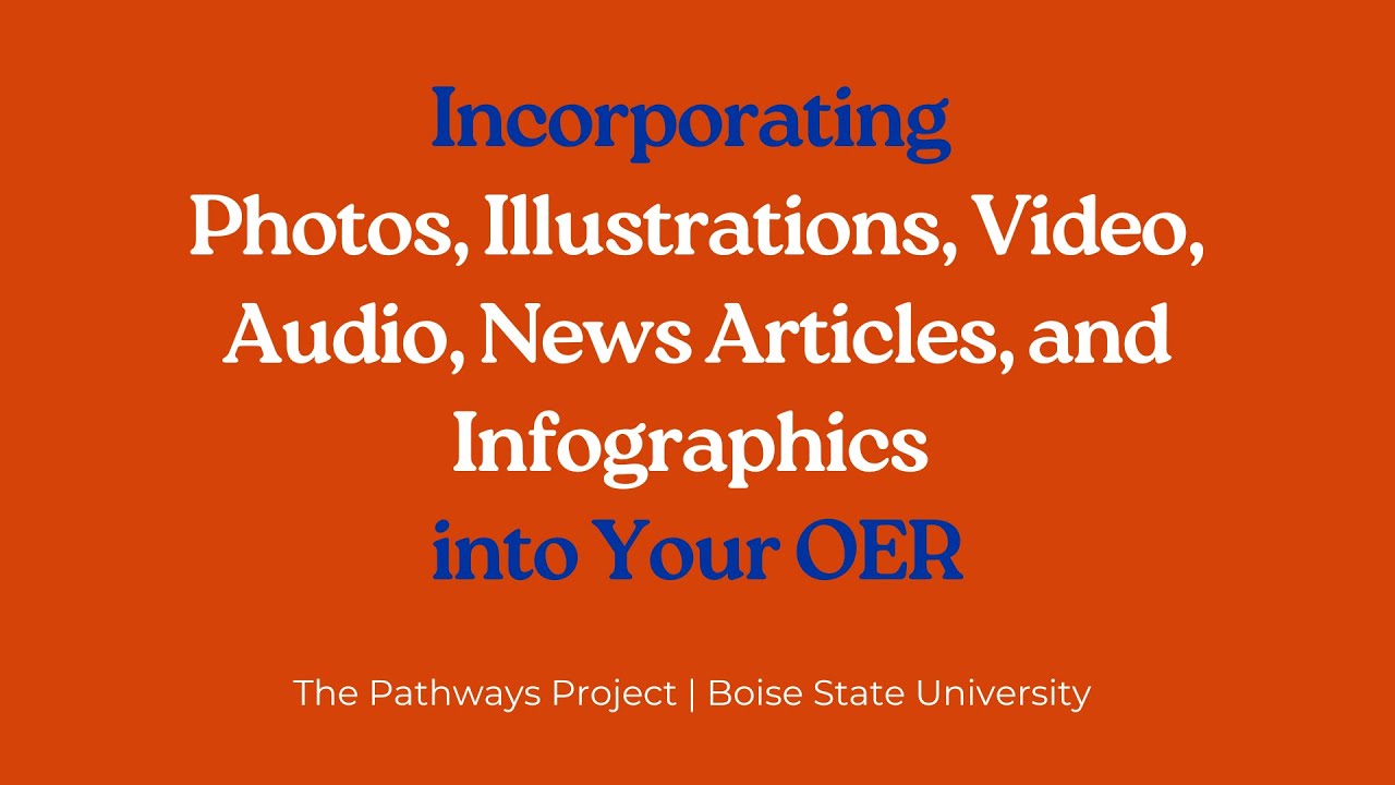 Incorporating Photos and More into Your OER | The Pathways Project ...