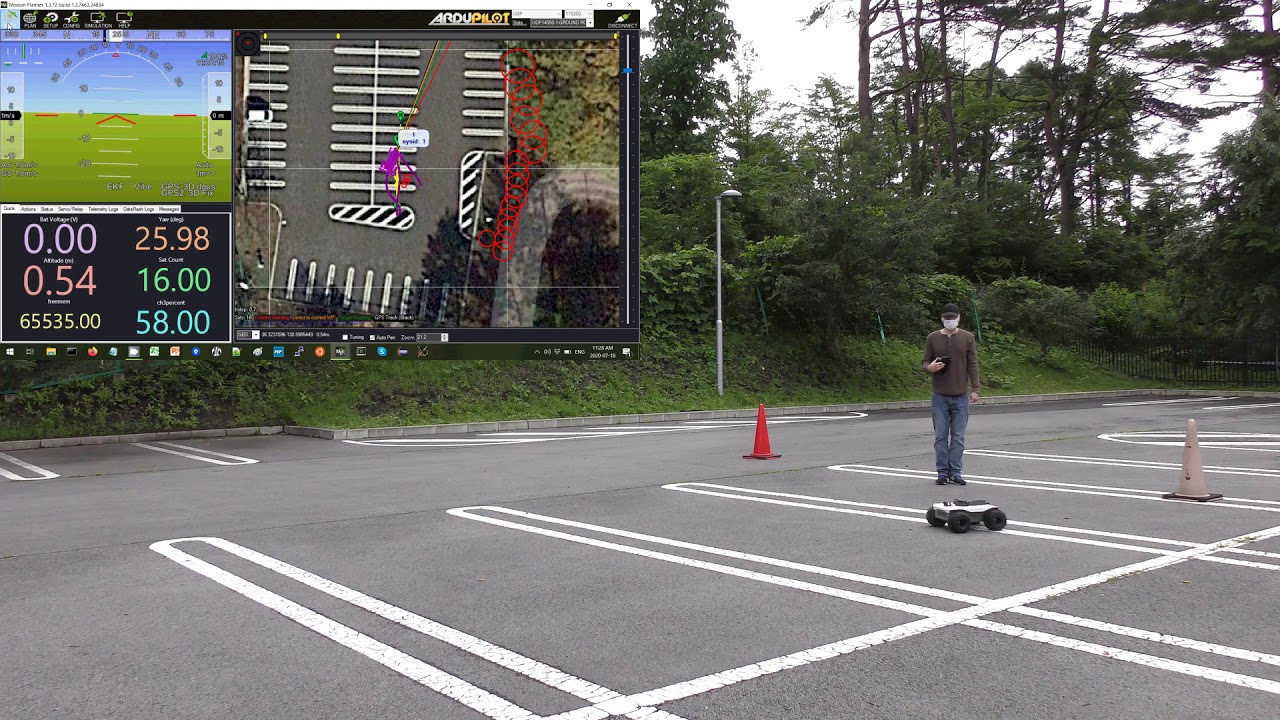 Rover BendyRuler Path Planning with 1D Lidar - YouTube