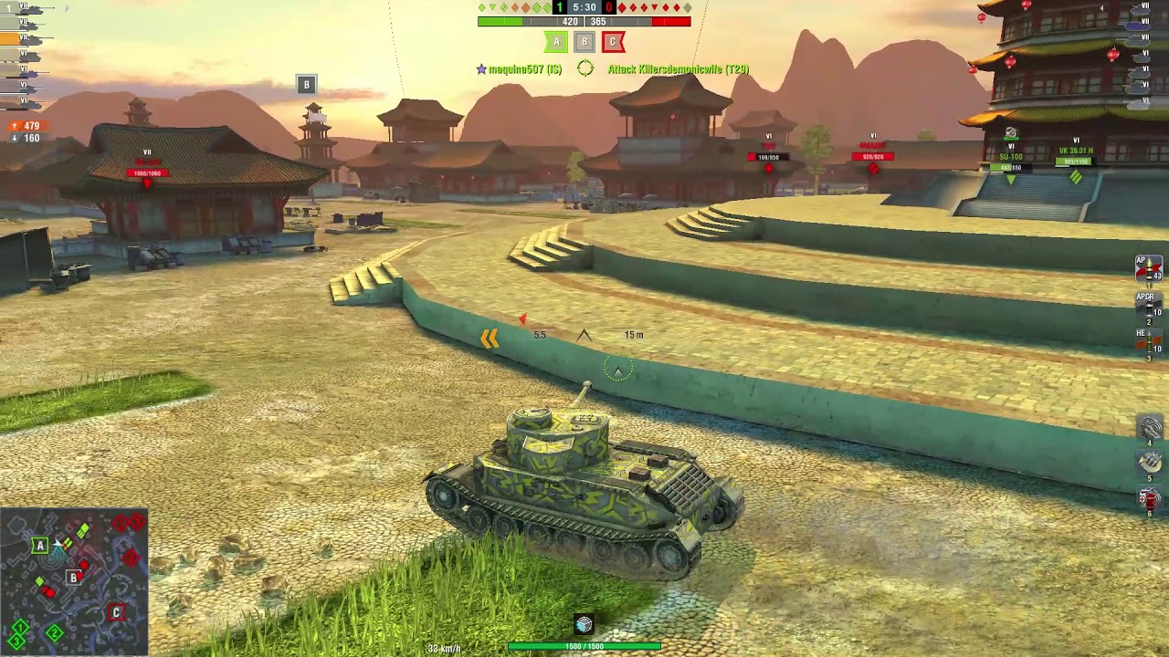 WoT Blitz Tiger (P) Ace Mastery on Lost Temple - YouTube
