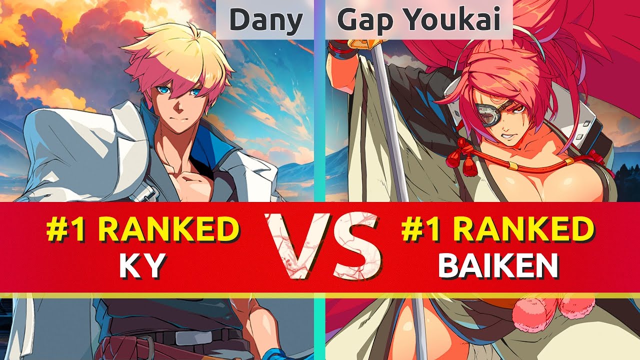 GGST Dany (#1 Ranked Ky) vs Gap Youkai (#1 Ranked Baiken). High Level ...