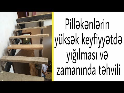 Dəmirin Üstünde Taxta Pillekenin Yiğilmasi 🔥 Yüksək Keyfiyyət Və Zəmanət