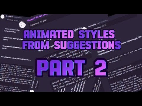 Animated Styles From Suggestions | Part 2 | Tokyo Saga - YouTube
