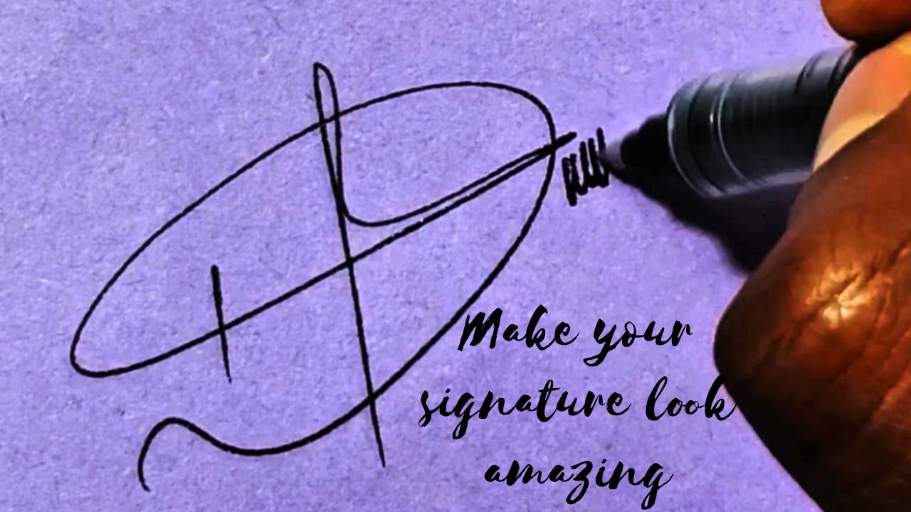 Make Your Signature Look Amazing | Practice - YouTube