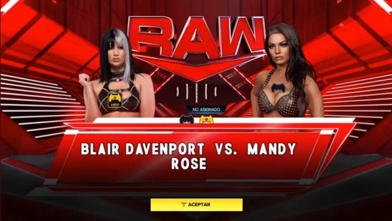 RAW Mandy Rose vs Blair Davenport 2 - YouTube