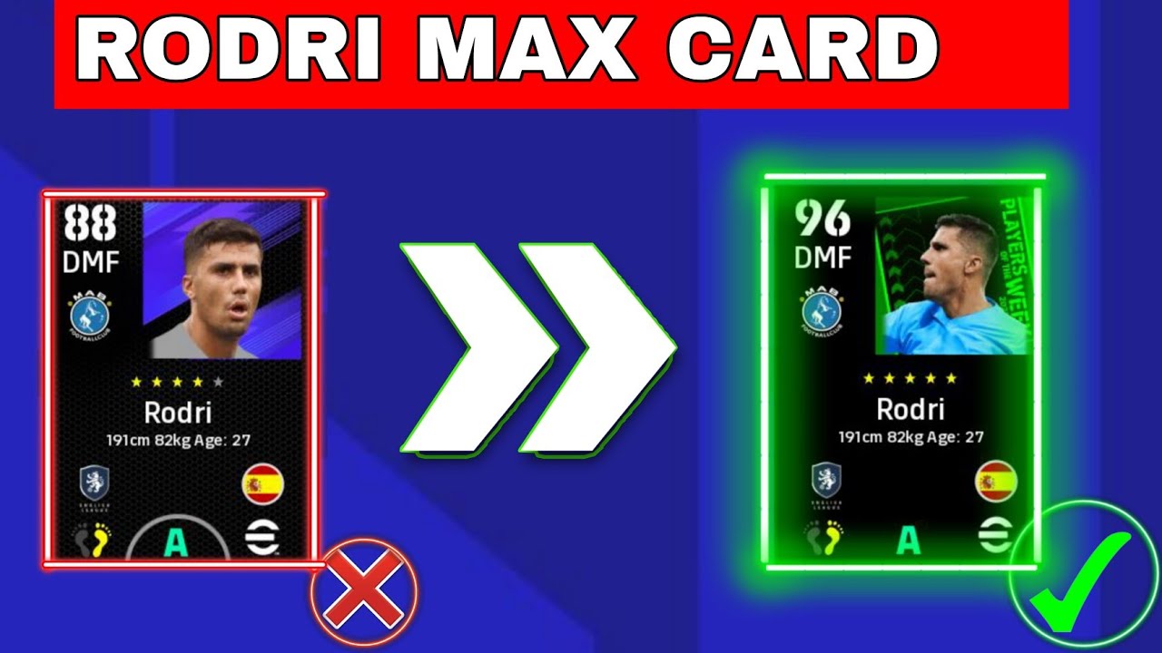 UPGRADING RODRI MAX CARD IN eFOOTBALL™2024||eFOOTBALL™||GAMER SUDIP ...