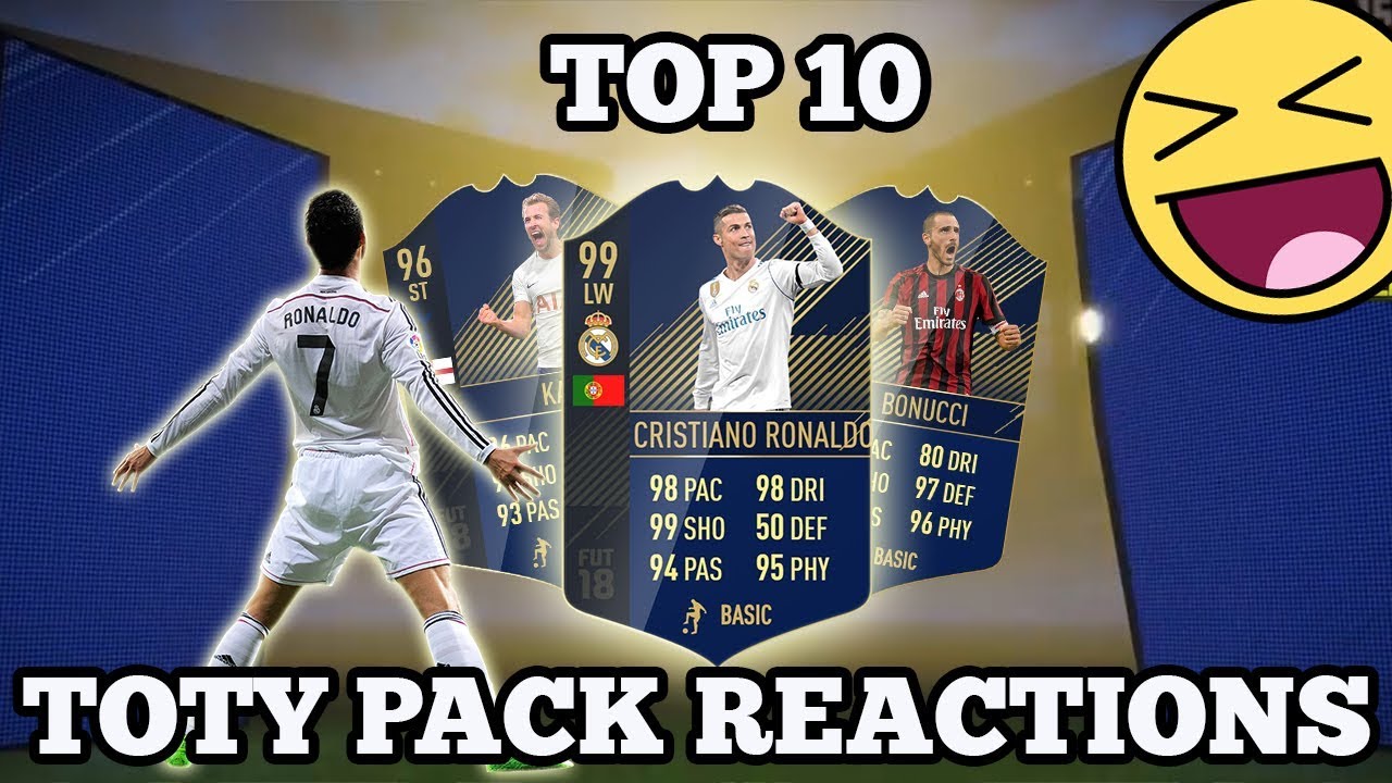 TOP 10 TOTY IN A PACK LIVE REACTIONS!! TOTY RONALDO IN A PACK!! TOTY IN ...