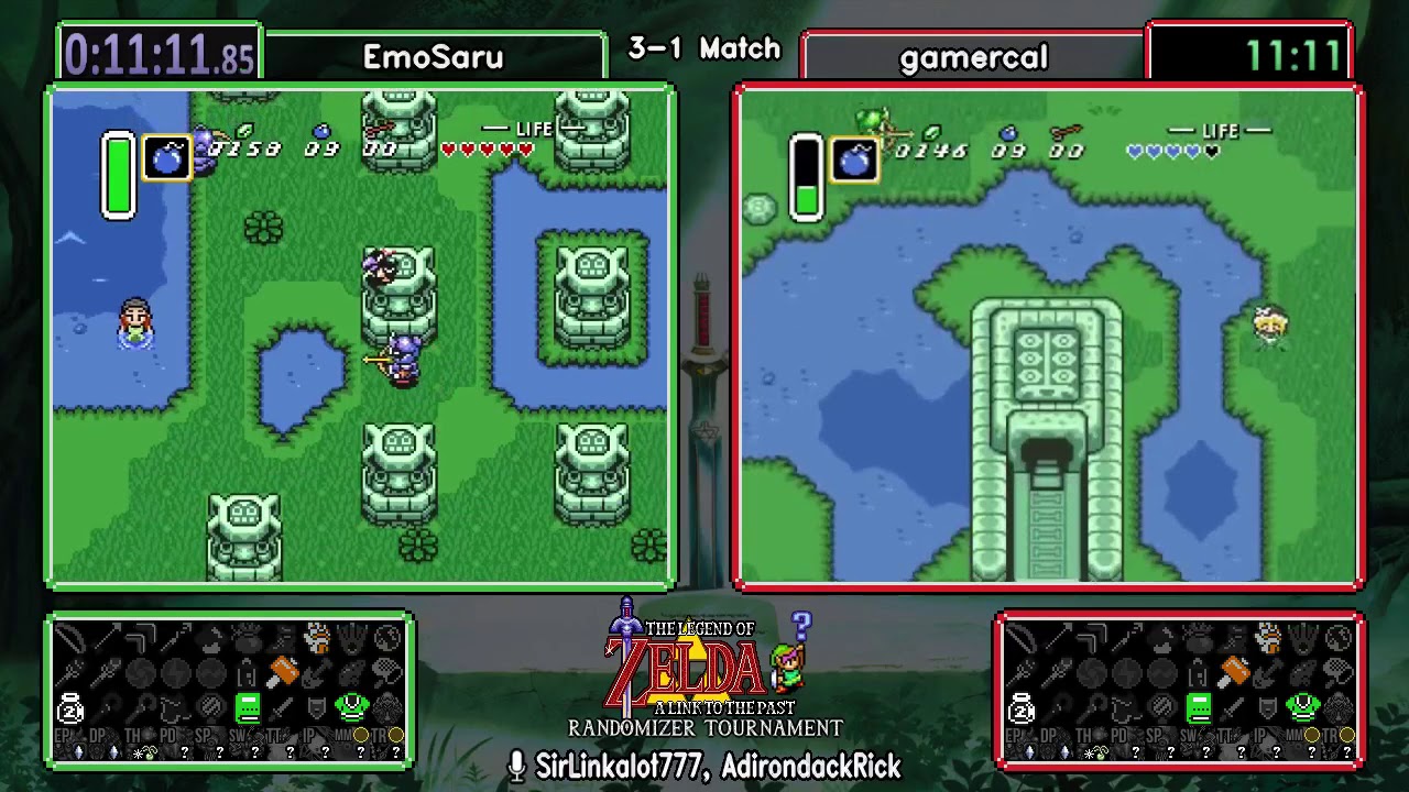 EmoSaru vs gamercal. ALTTPR Tournament Spring 2018 - YouTube
