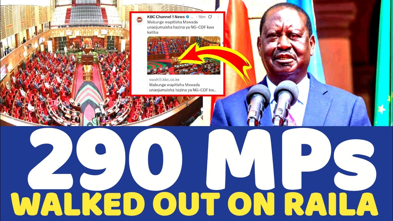 Breaking! Defiant 290 UDA & ODM MPs Walked Out On Raila In PARLIAMENT ...