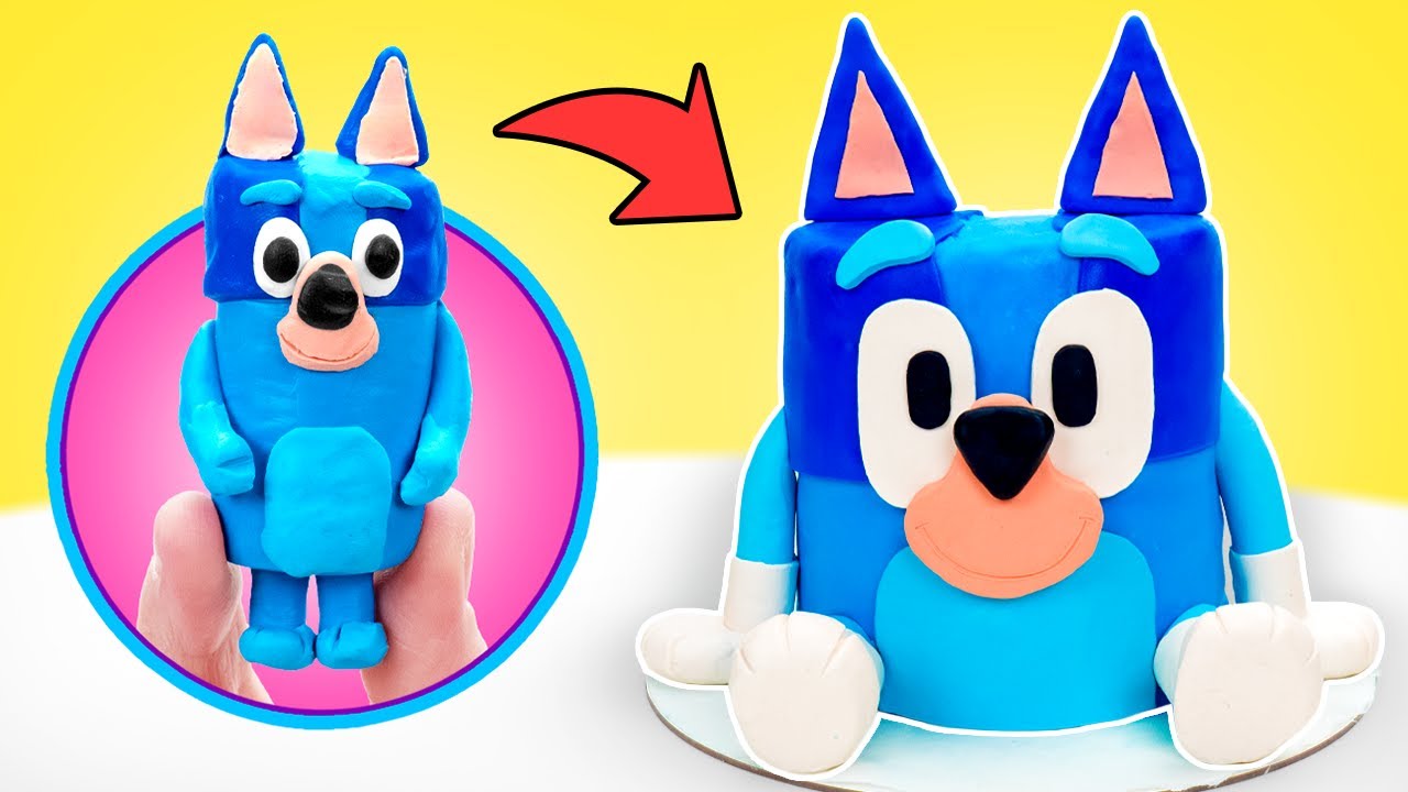 DIY Bluey Torte! 🐶🍰 Lustiges und leckeres Backen für alle! - YouTube