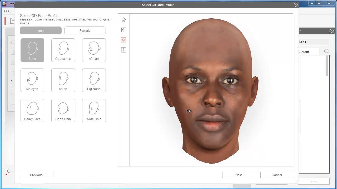 CrazyTalk 8 Tutorial - One Image 3D Face Fitting - YouTube