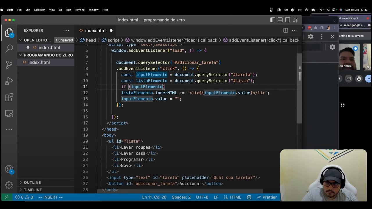 Ensinando meu primo a programar parte #1 - YouTube