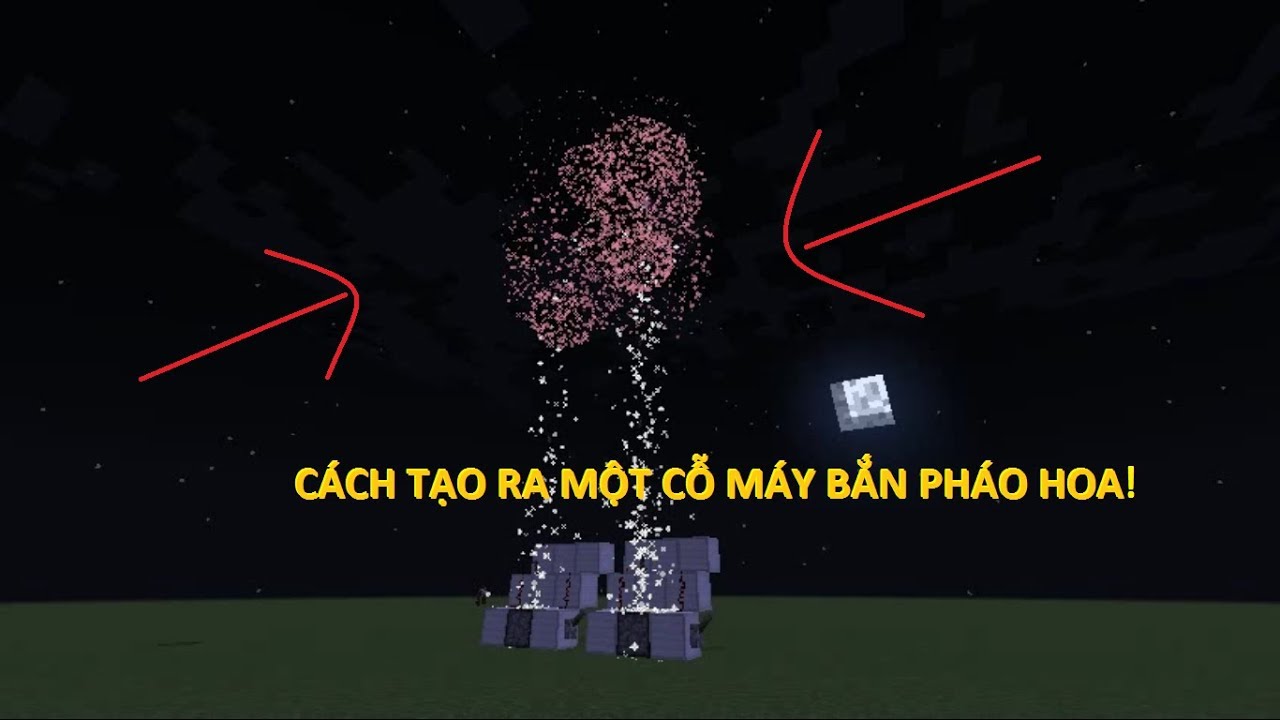 CÁCH TẠO RA CỖ MÁY BẮN PHÁO HOA! / MINECRAFT REDSTONE - YouTube