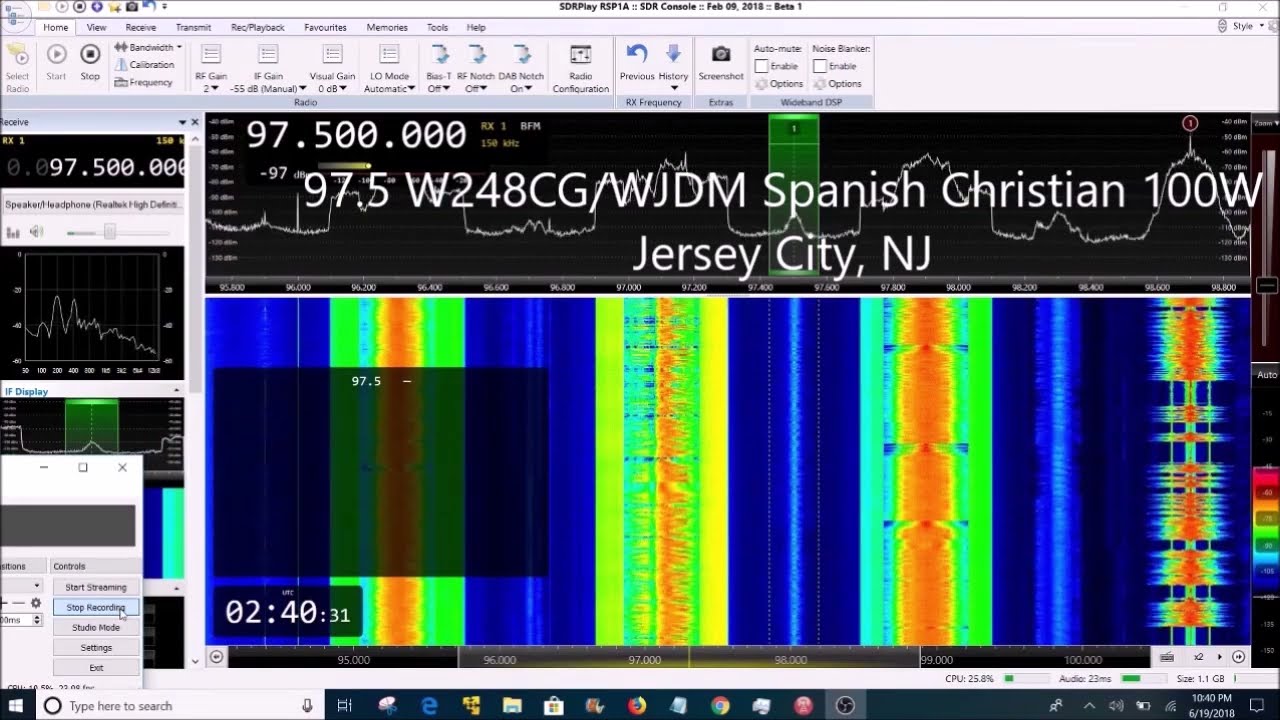 New York City FM bandscan - YouTube