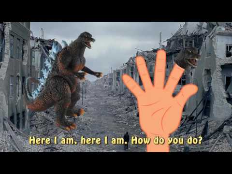 Godzilla Finger Family Nursery Rhyme Godzilla Cartoon Finger Family ...