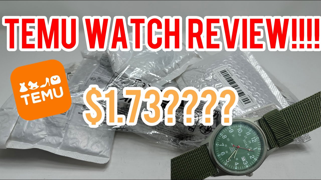 I bought cheap watches on Temu review - YouTube