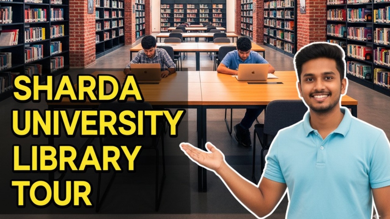 Does Sharda University Have a Good Library? Full Campus Tour - YouTube