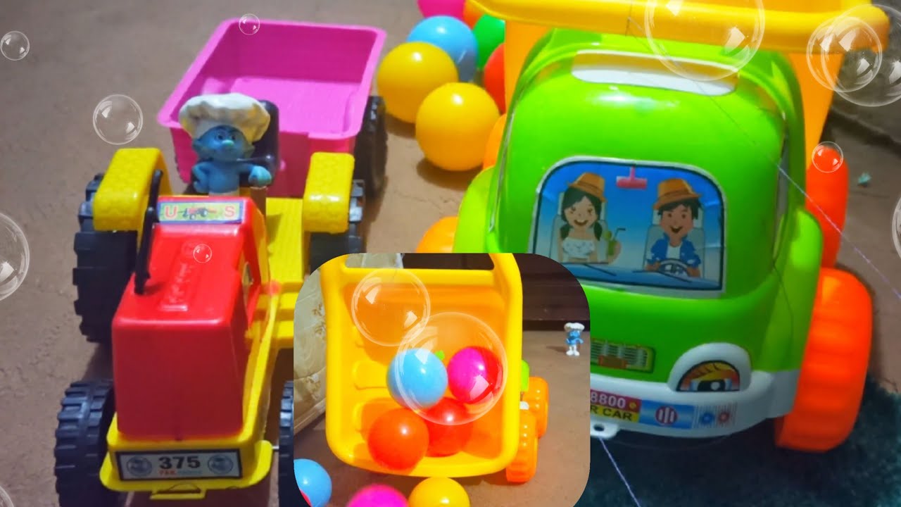 Tractor Truck dumping | Play ideas for parents and kids | Toys for ...