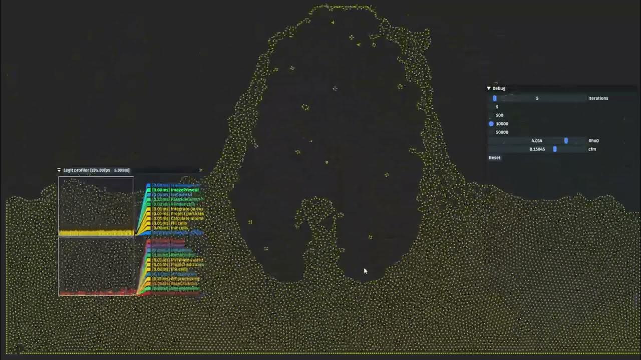 Position-based SPH running on the GPU - YouTube