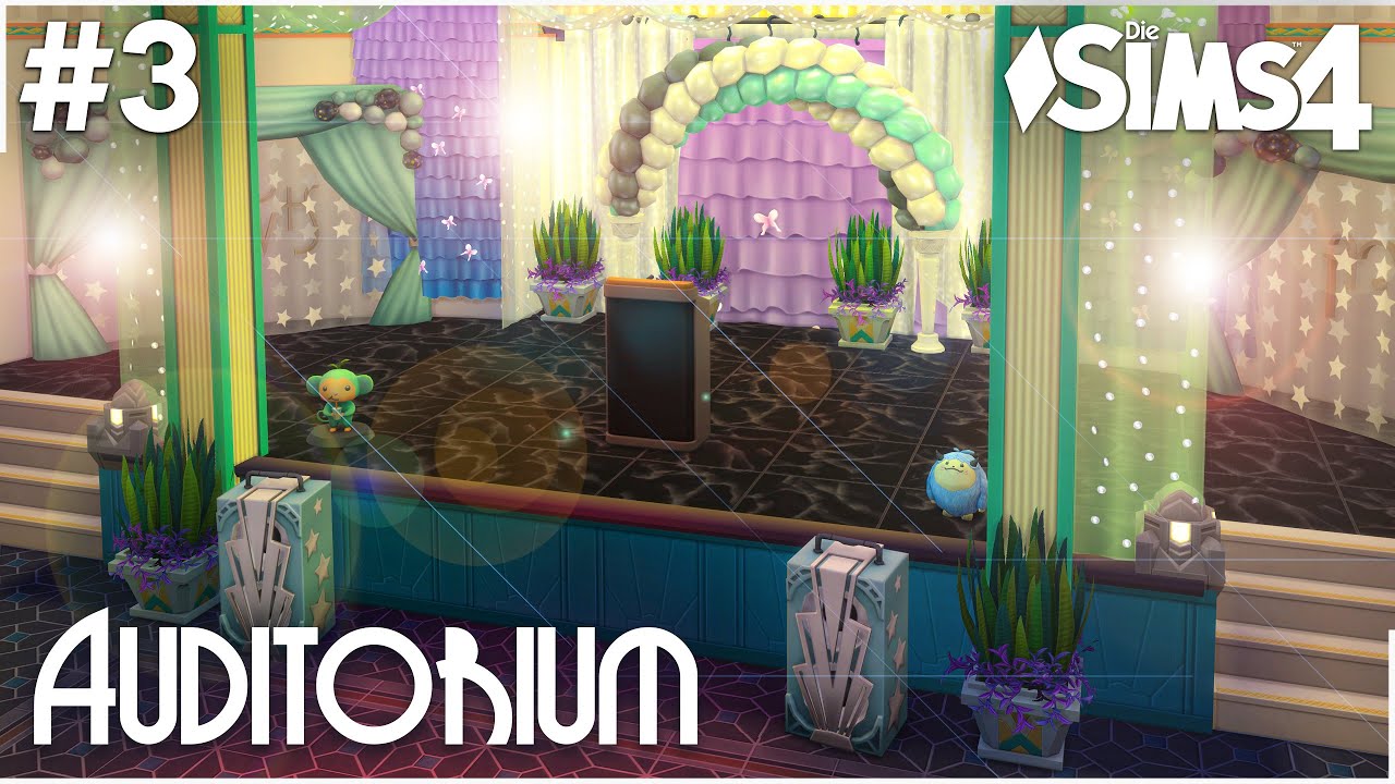 Prom Ball: Auditorium bauen mit Die Sims 4 Highschool-Jahre ...