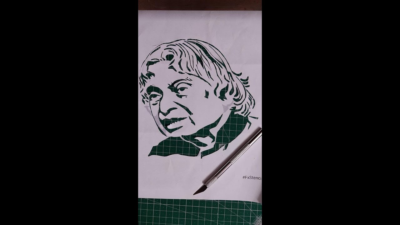 ABJ Abdul Kalam Paper cut out // - YouTube