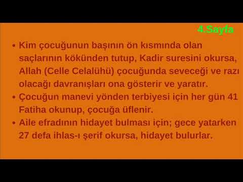 Asi Söz Dinlemeyen Huysuz,Yaramaz Çocuklar için Okunacak Dua Terkipleri (Allah Rasülü(s.a.v.) Duası)