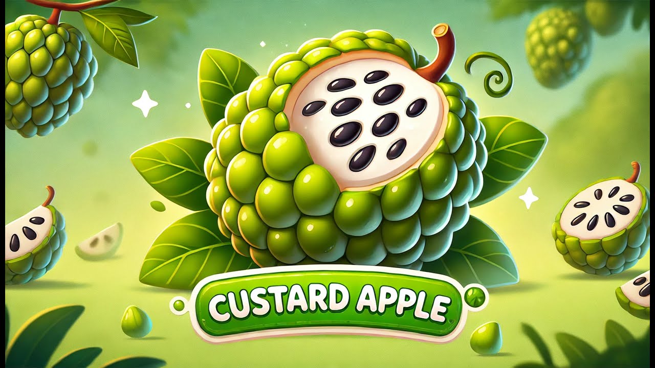 Custard Apple: The Creamy Superfruit of Nature #animatednature #cartoon ...
