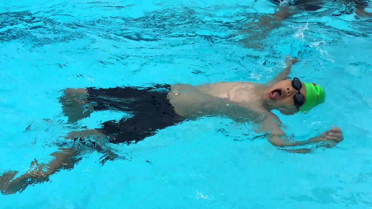 Pan Pan swimming stage 4 test - YouTube