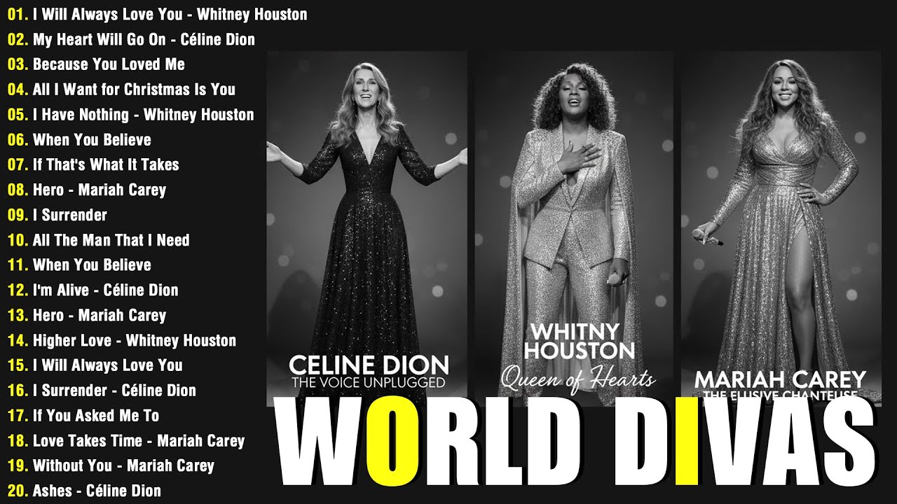 World Divas Love Songs Collection - Greatest Female Whitney, Céline ...