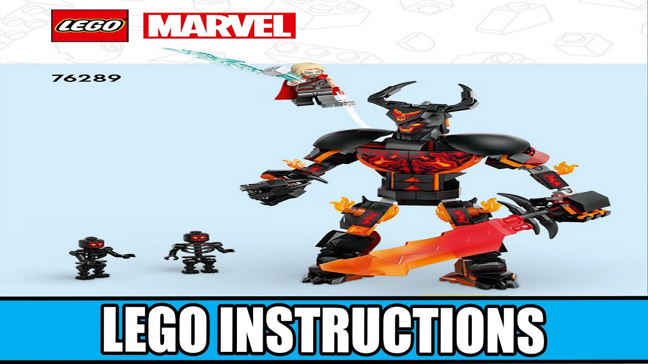 LEGO Instructions - Marvel - 76289 - Thor vs. Surtur Construction ...