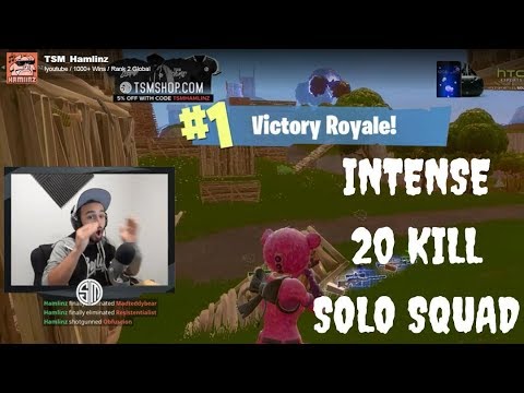 TSM_Hamlinz INTENSE 20 kill solo squads - YouTube