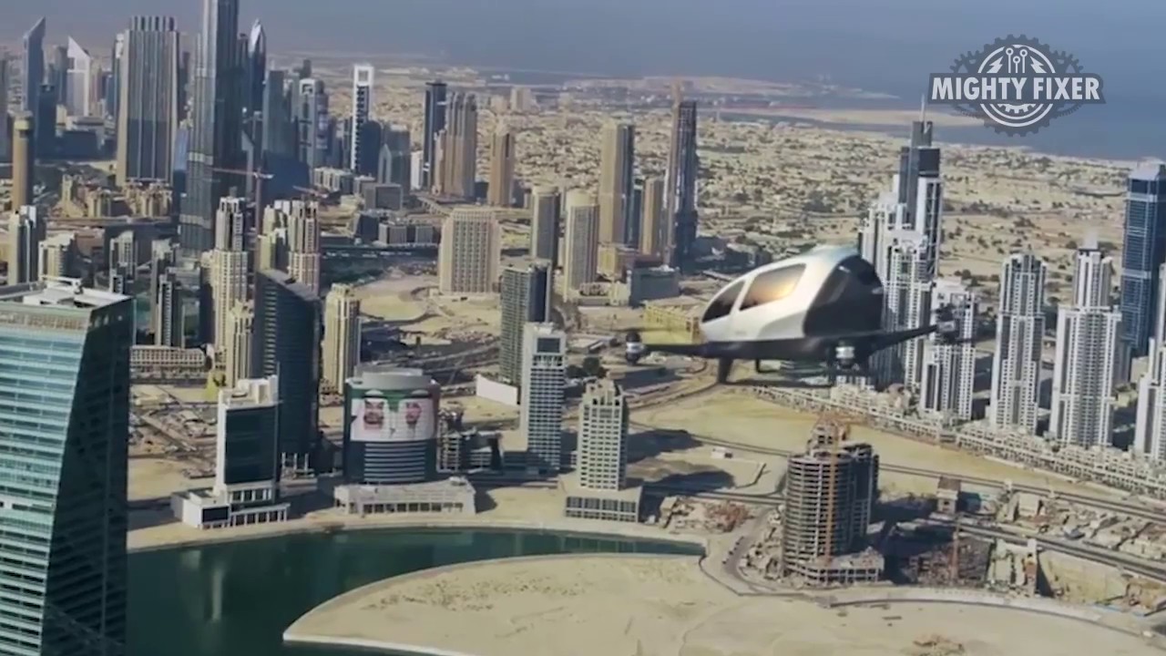 Ehang 184 Autonomous Aerial Vehicle (AAV) - YouTube