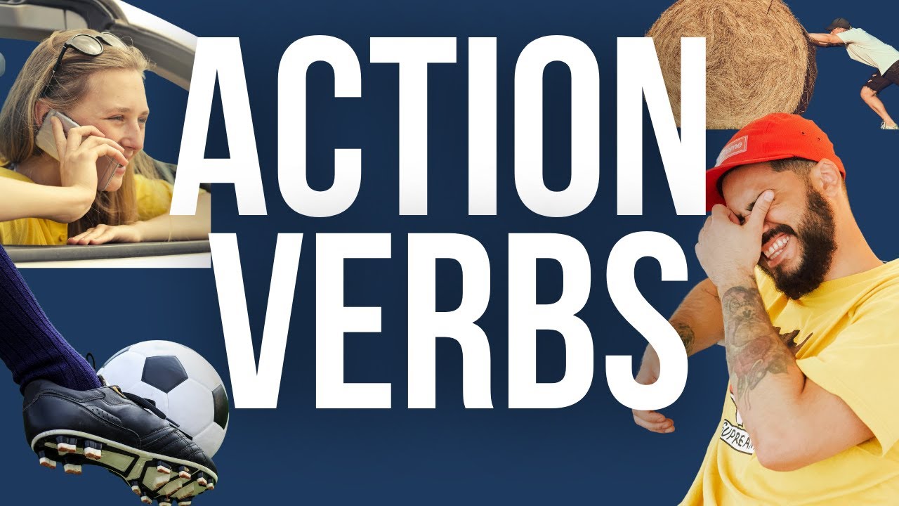 24 Most Used English Action Verbs | ESL Vocabulary Lesson | Learn to ...
