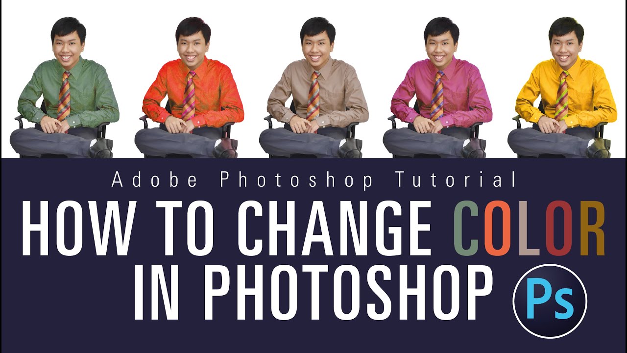 How to Change Color in Photoshop Using the Hue and Saturation - YouTube