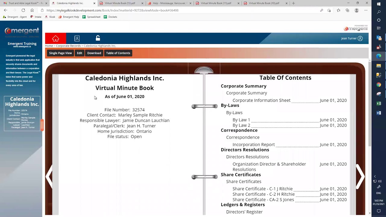 How to Add New Files and Share Documents in the Virtual Minute Book ...