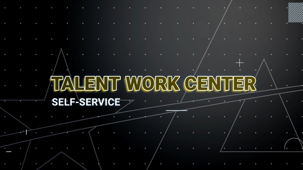 IPPS-A R3 Demonstration: Talent Work Center - Self-Service - YouTube