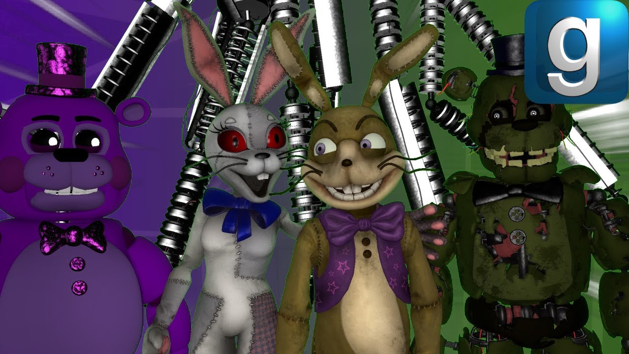 GMOD FNAF | Malhare and Vanny goes to Fredtrap's Hotel - YouTube