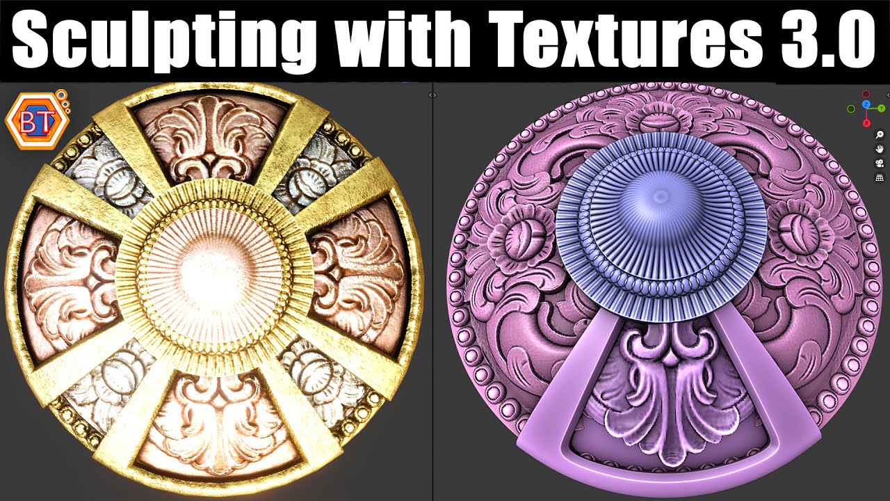 Blender Tutorial - Sculpting with Textures | Beginner - YouTube
