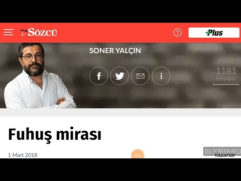 Soner Yalçın - Fuhuş Mirası ( Sesli Köşe 01.03.2018)