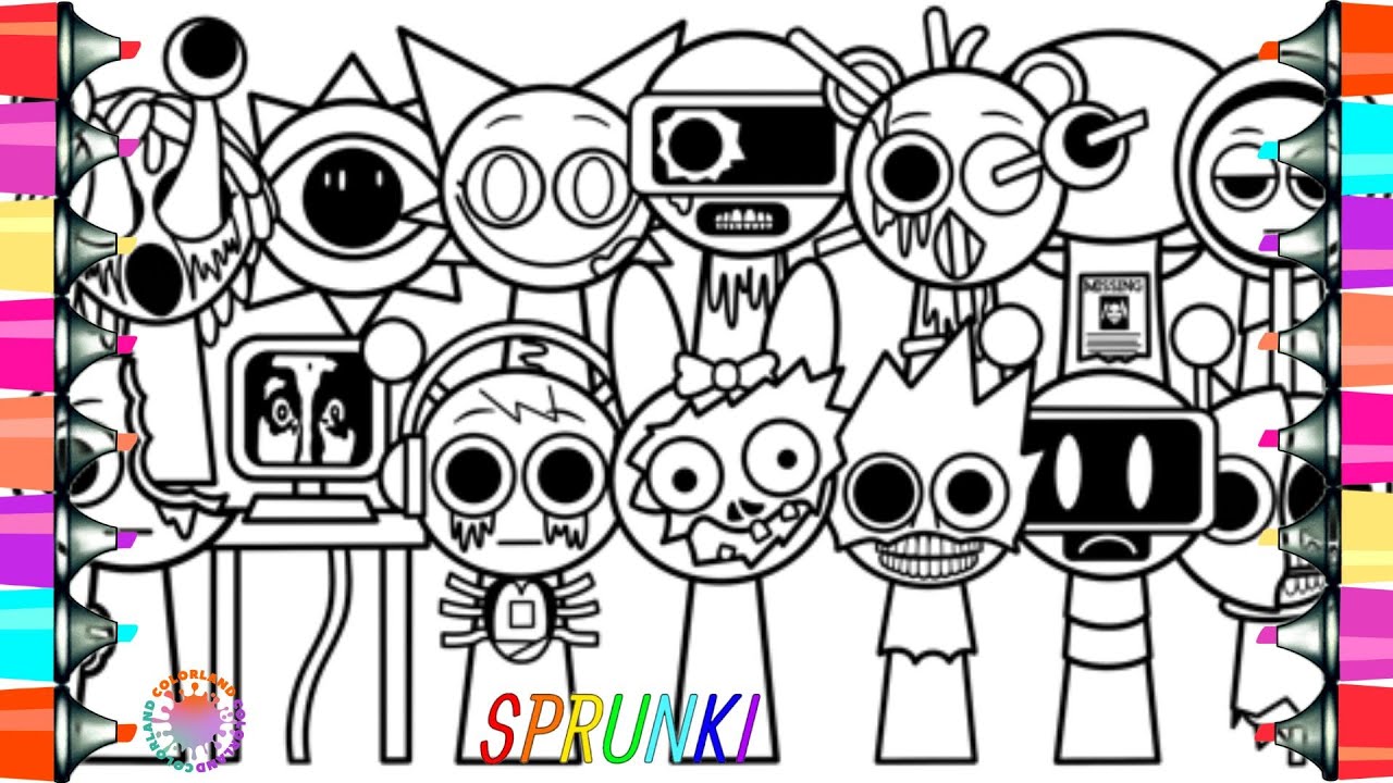 Incredibox SPRUNKI Horror Versions Part 2 / Coloring Pages / NCS Music ...