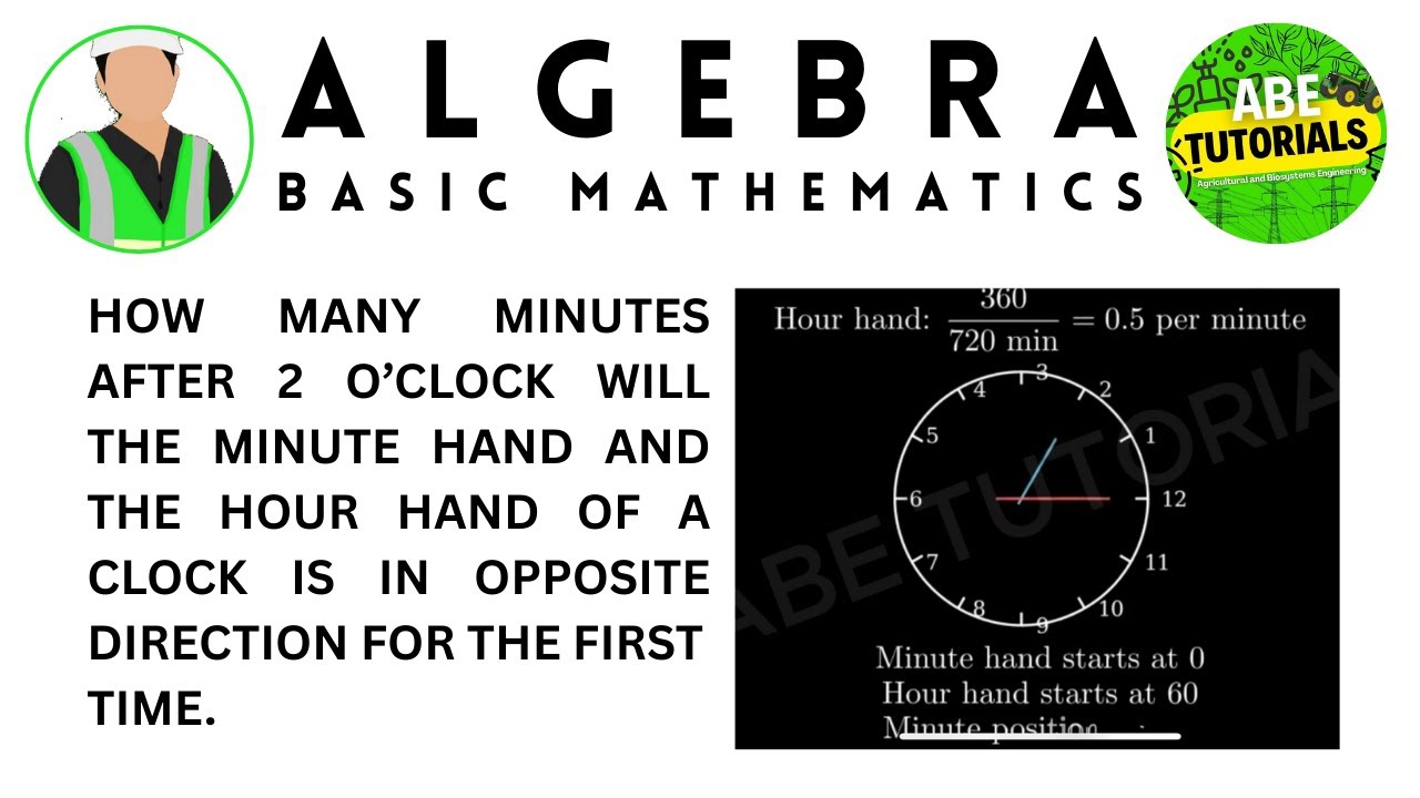 How many minutes after 2 o’clock will the minute hand and the hour hand ...