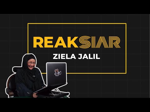 REAKSIAR : Reaksi Ziela Jalil melihat kembali lakonannya dalam filem.