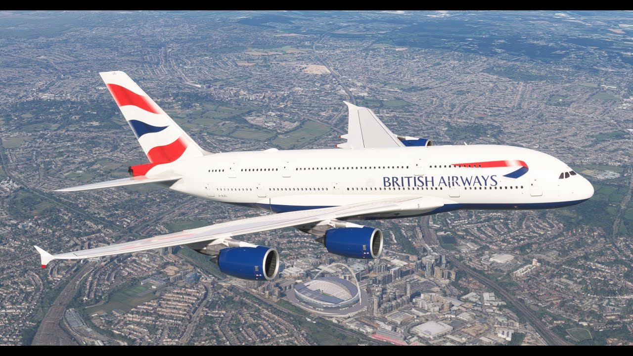 MSFS20 - FBW A380 - Late Morning Departure From Heathrow (with ATC ...