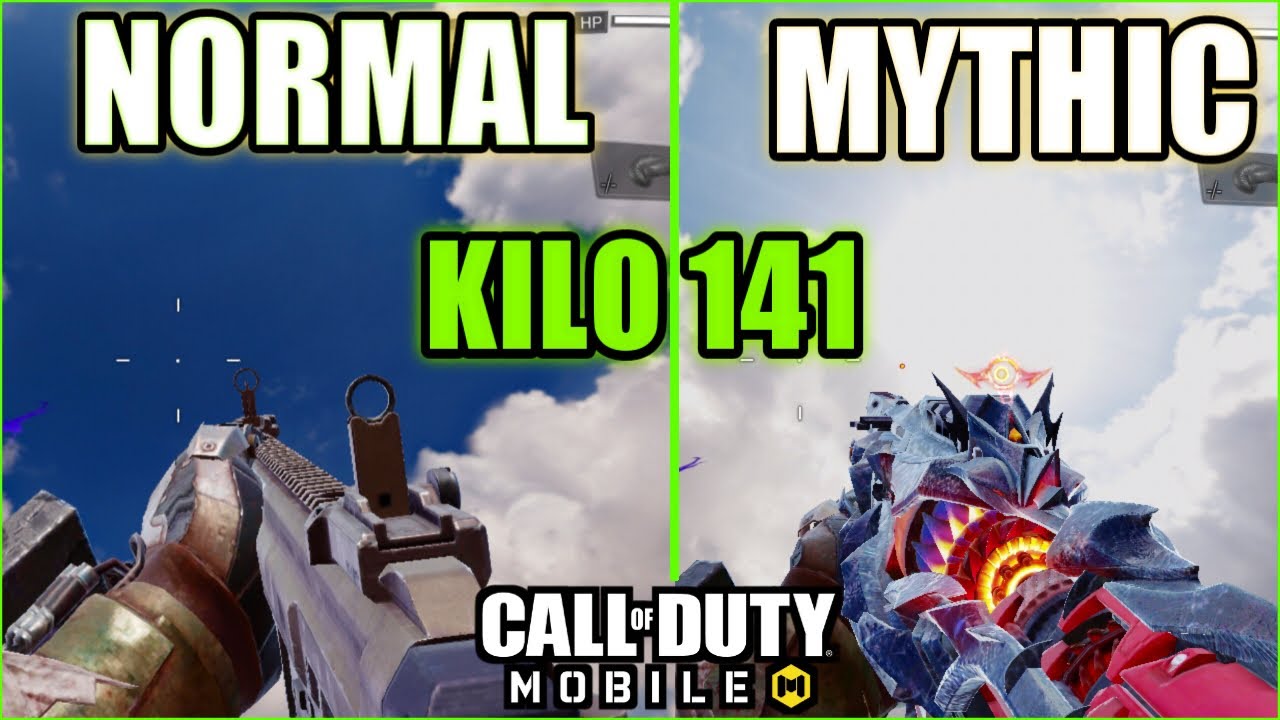 Codm Normal Vs Mythic Kilo 141 Comparison | Codm Season 1 2022 | Codm ...